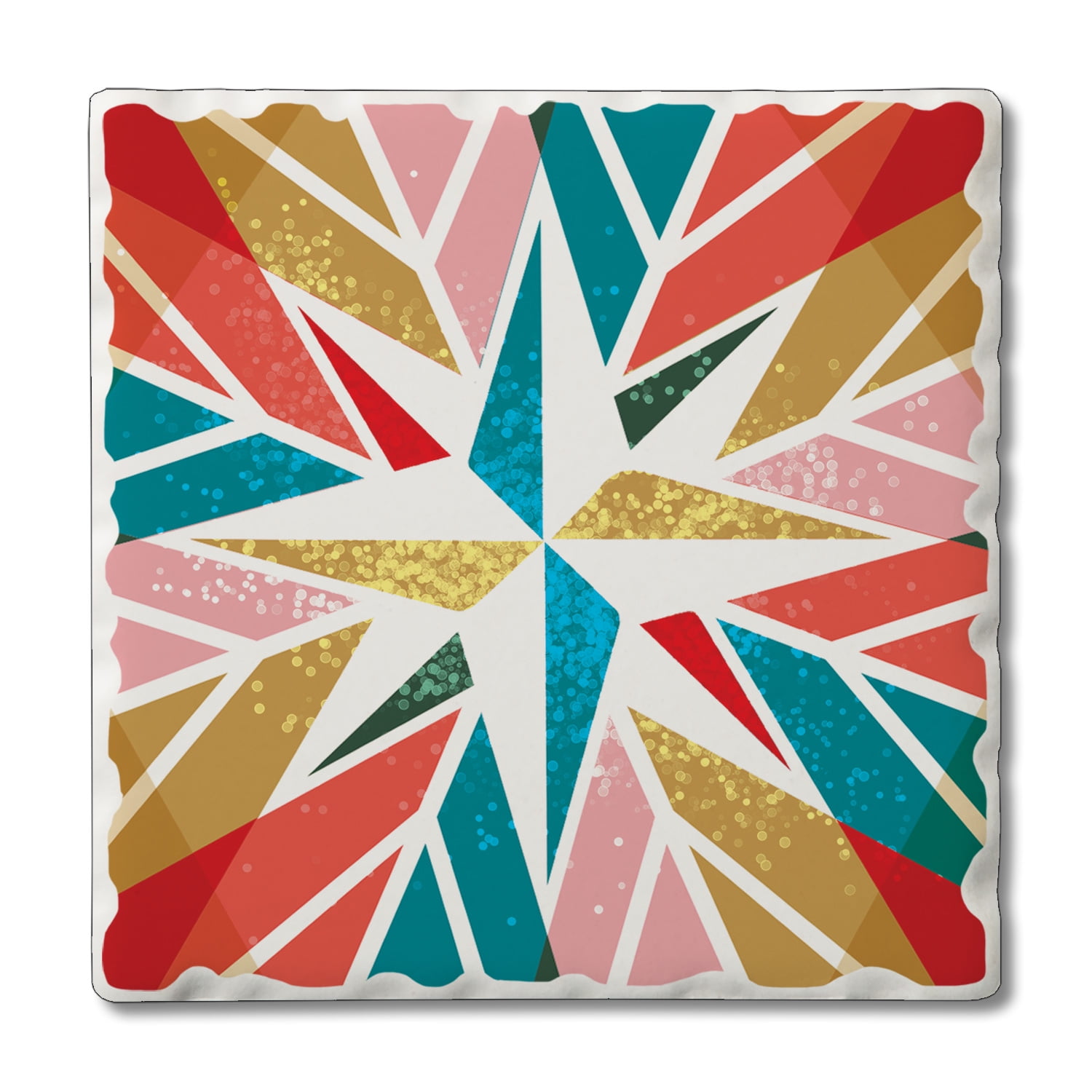 Thirstystone "Retro Star" Single Tumbled Tile Coaster - Walmart.com