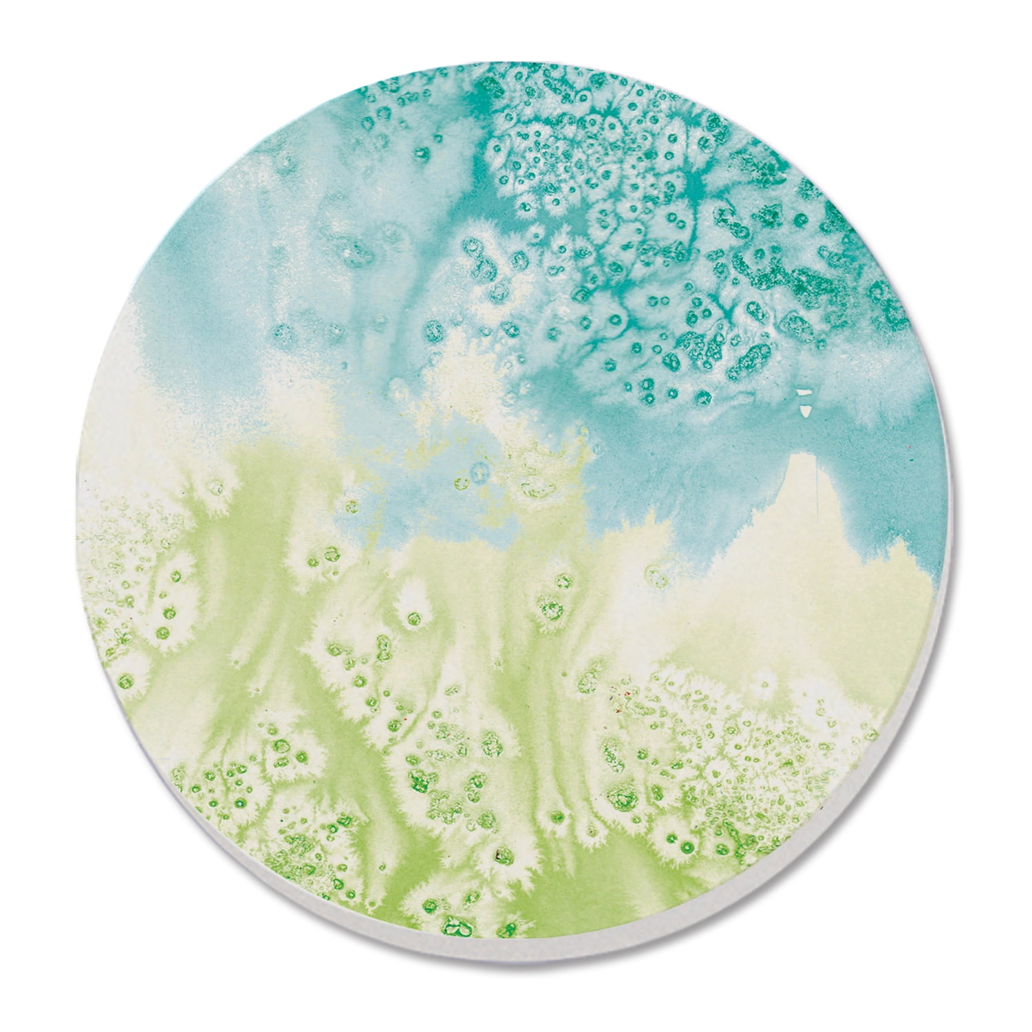 Thirstystone "Salty Wash" Single Round Absorbent Stone Coaster ...