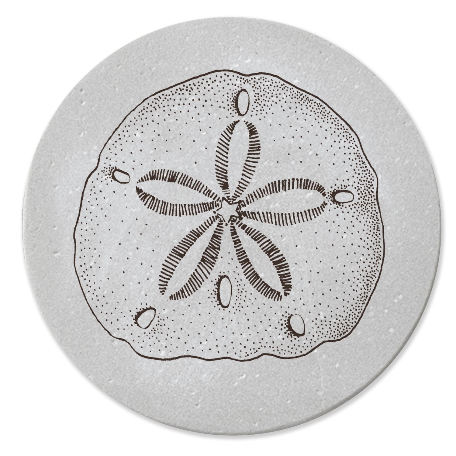 Thirstystone Sand Dollar Round Natural Sandstone Coaster 4-Pack ...