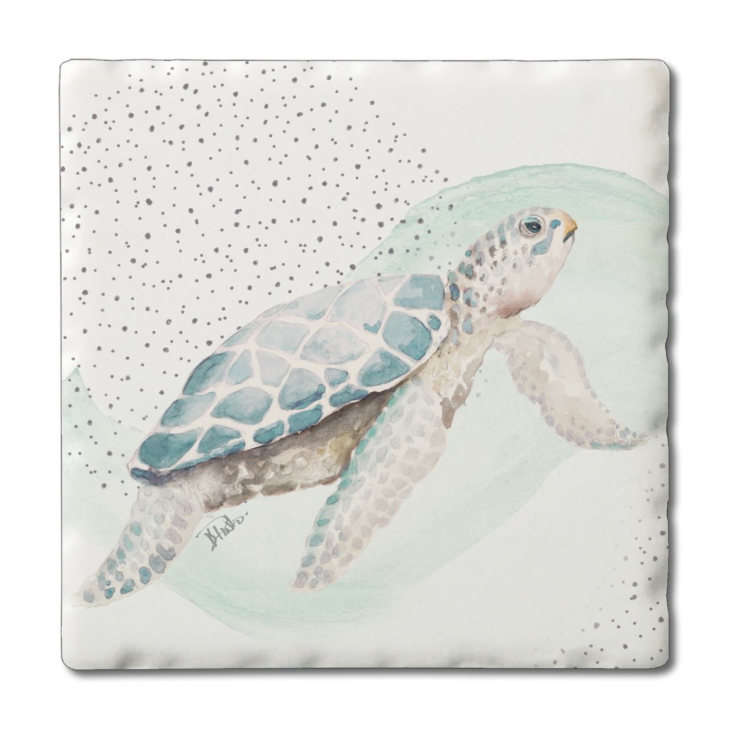 Thirstystone "Sea Turtle" Single Tumbled Tile Coaster - Walmart.com