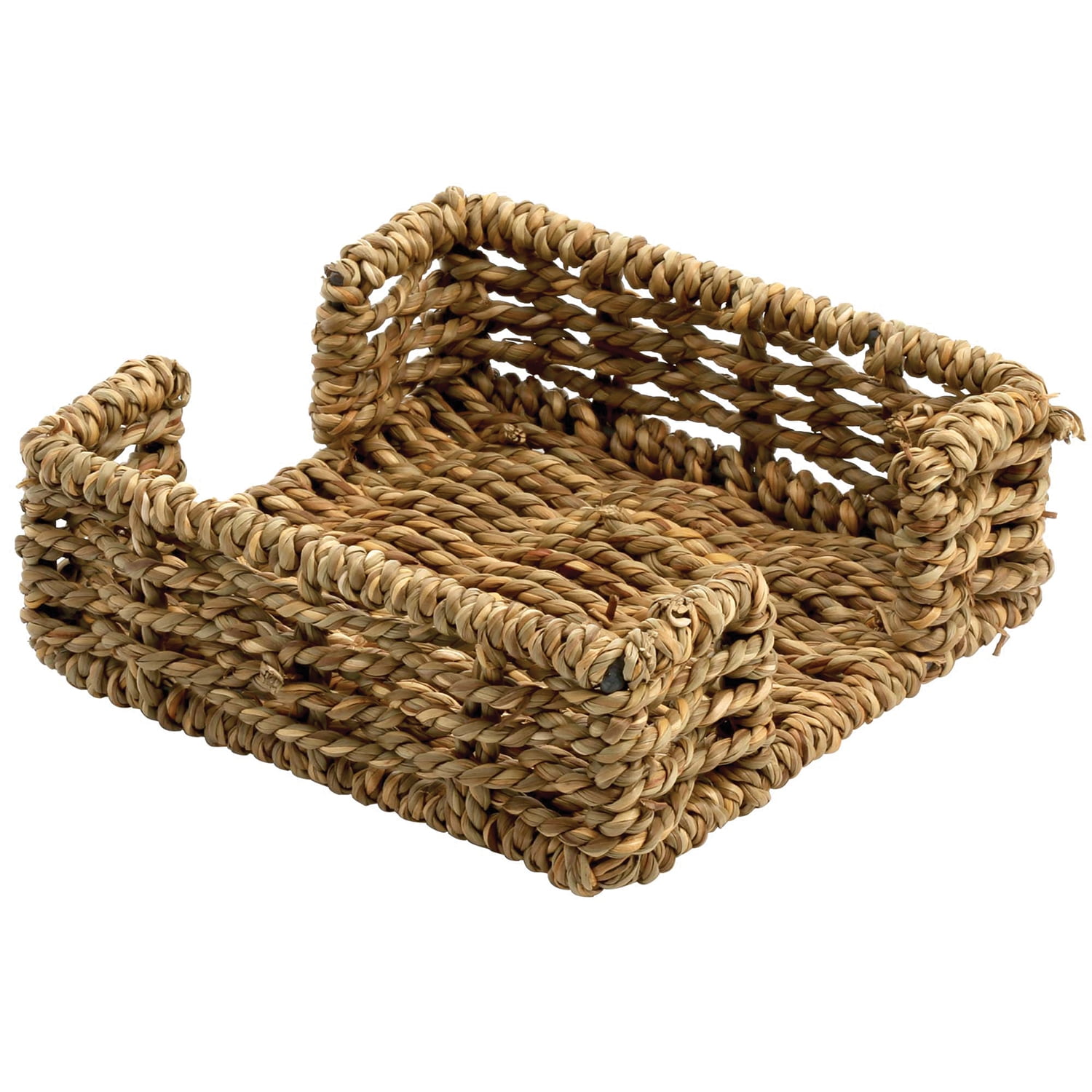 Thirstystone Durable Woven Seagrass Square Coaster Holder, Eco-Friendly ...
