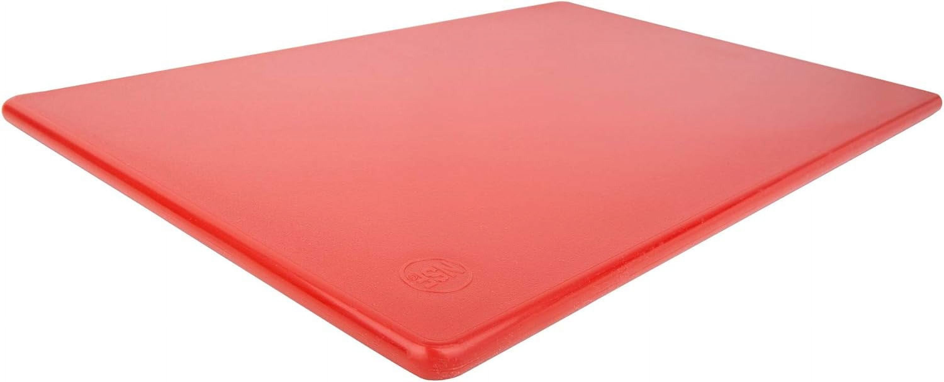Thirteen Chefs Large Cutting Board for Chopping - Plastic, Red, 18 x 12 ...