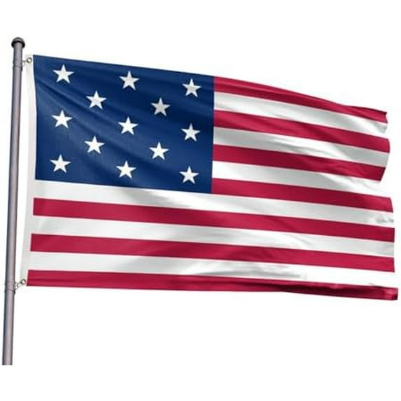 Thirteen Star U.S. American Historical Flag 5x8FT 1777-1795 Hopkinson ...