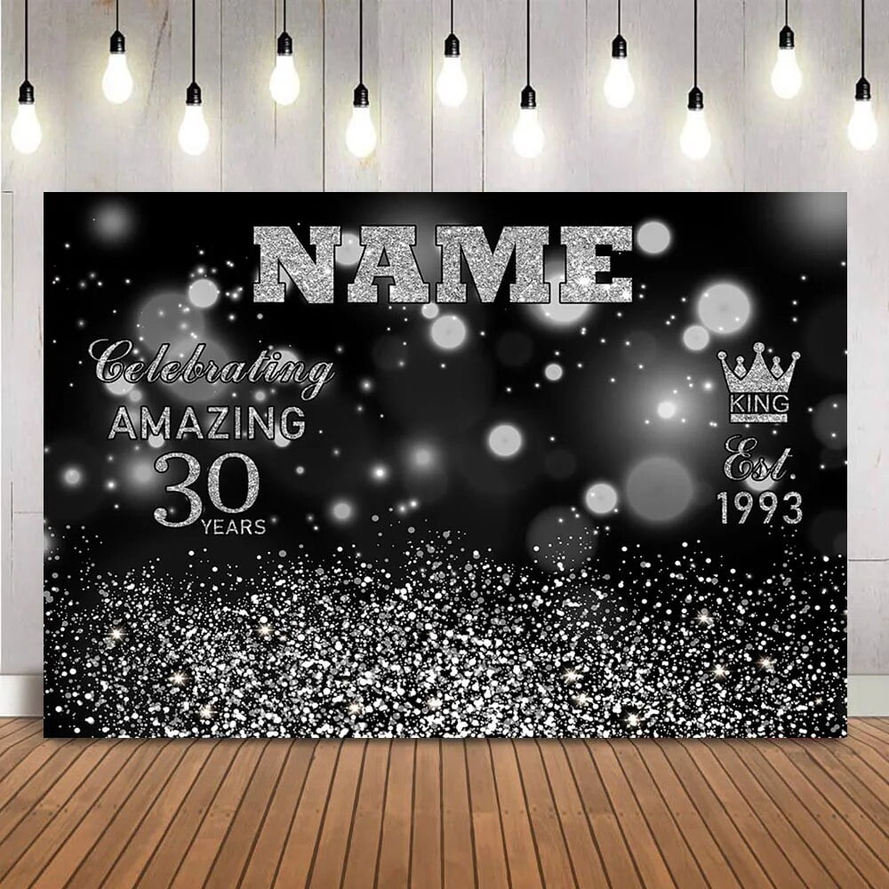 Thirty Birthday Photocall Parties Photo Background for King Decoration ...