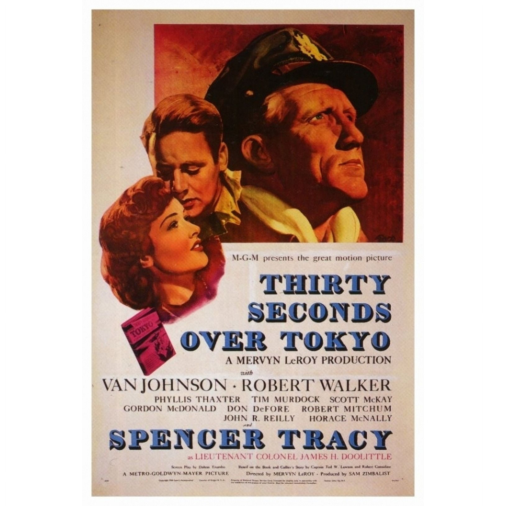 Thirty Seconds Over Tokyo Movie Poster Print (27 x 40) - Item ...
