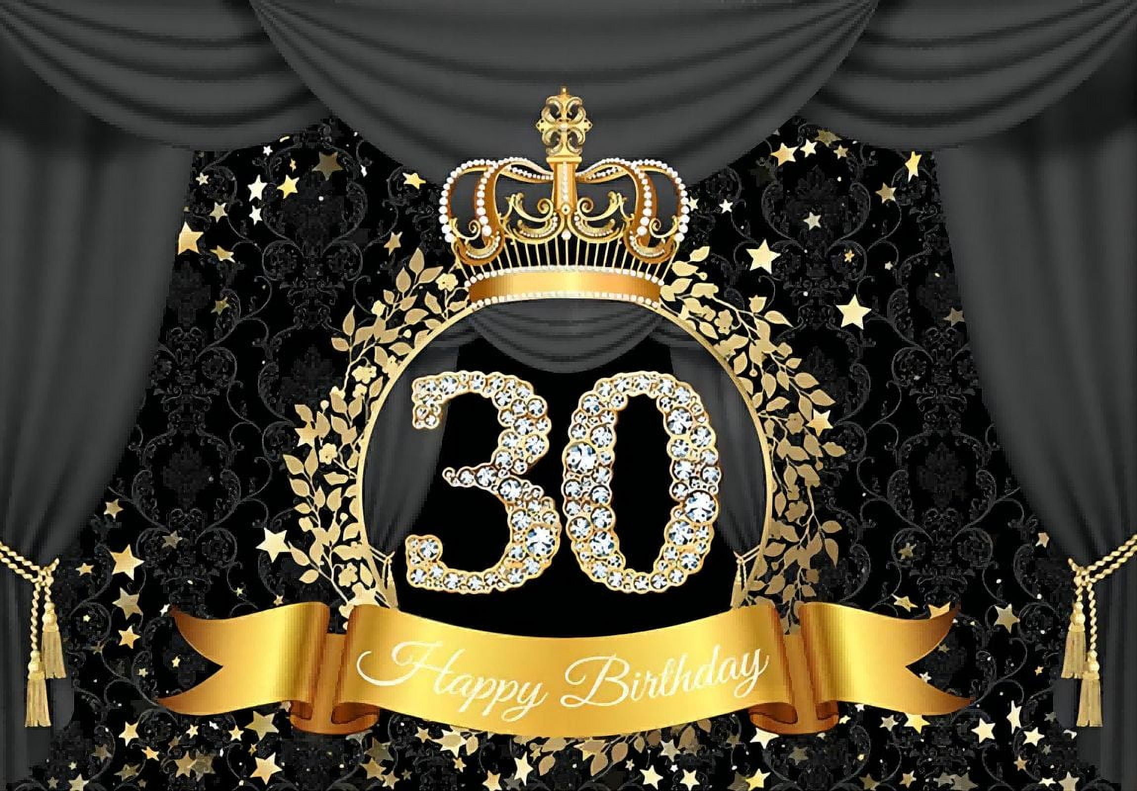 Thirty to Me Backdrop Rose Gold Glitter Happy 30th Birthday Photography ...