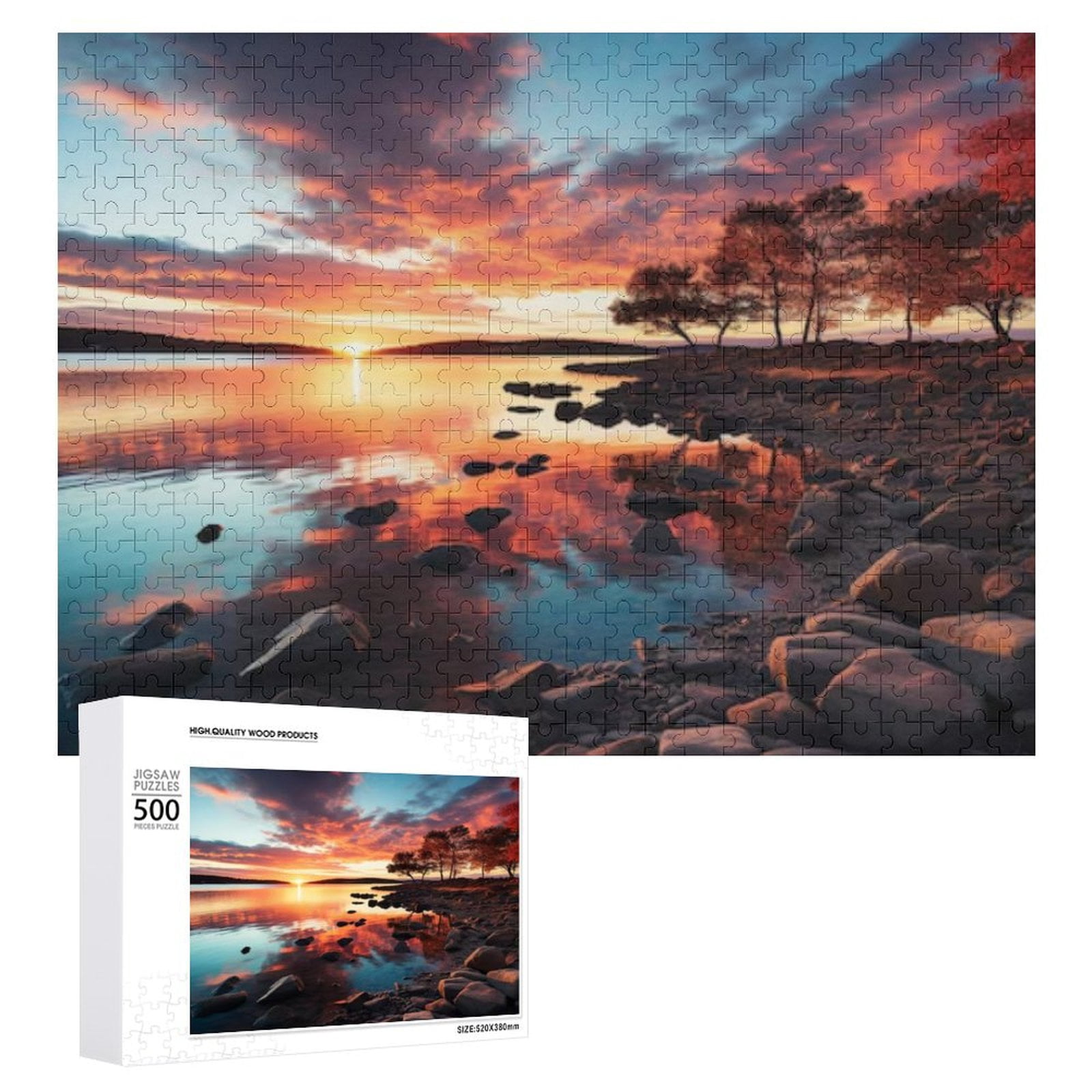 This 500 - Piece Natural Landscape Puzzle Offers Adults a Rewarding ...