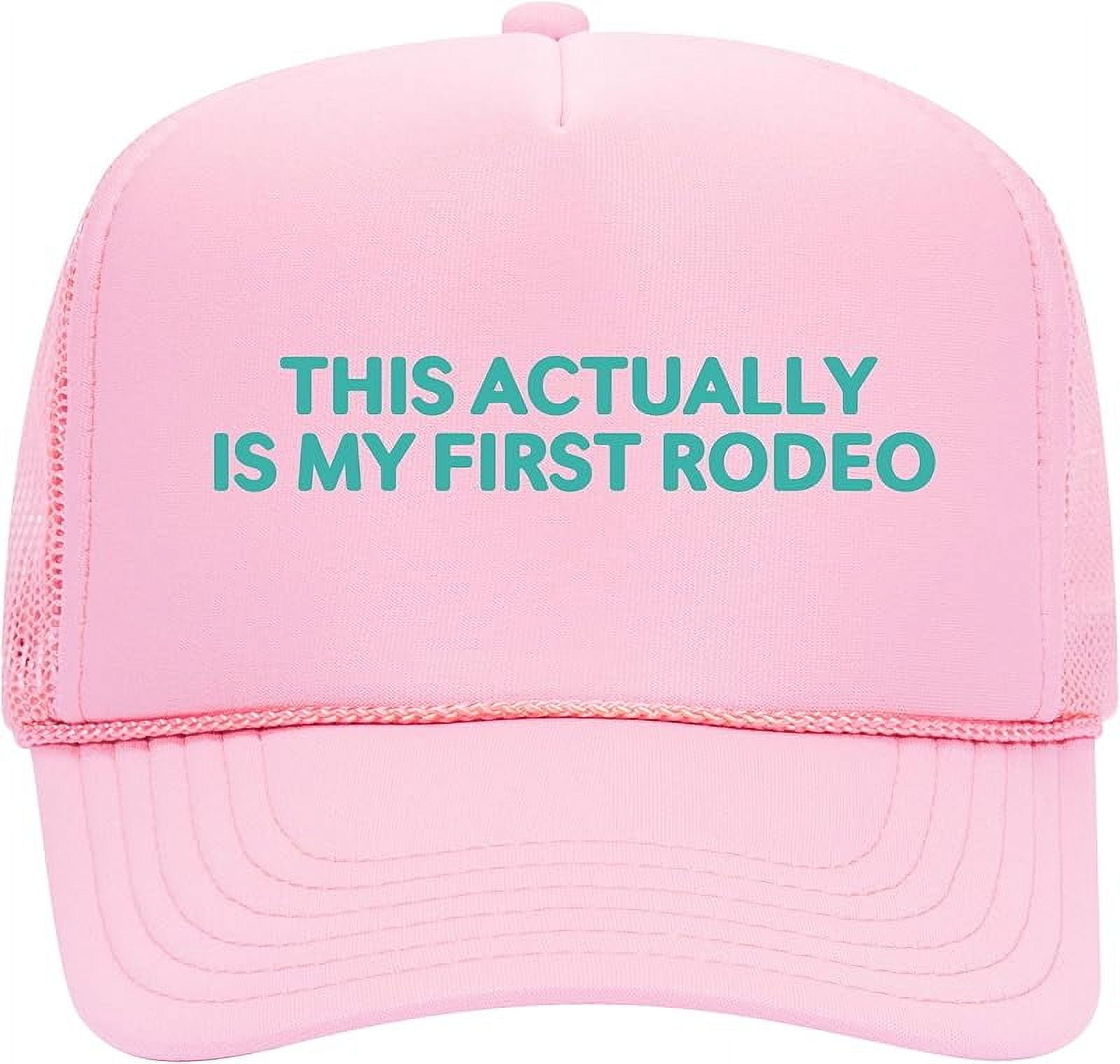This Actually Is My First Rodeo Trucker Hat| Vintage Cowboy Funny ...