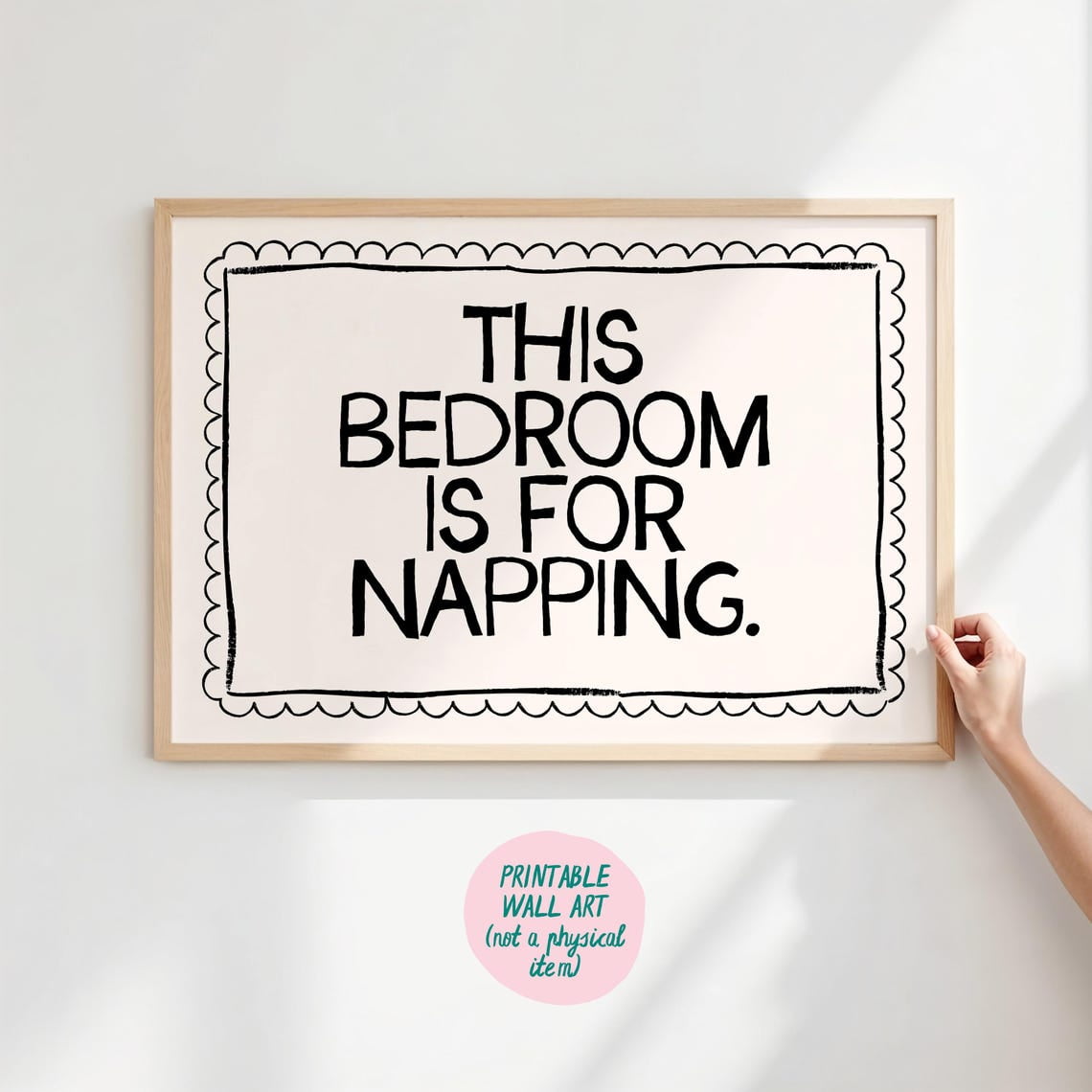 This Bedroom Is For Napping Art Print, Bedroom Wall Art, Above Bed Wall ...