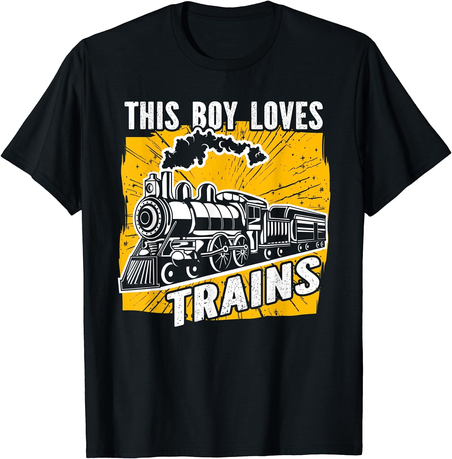 This Boy loves Trains Locomotive Train T-Shirt - Walmart.com