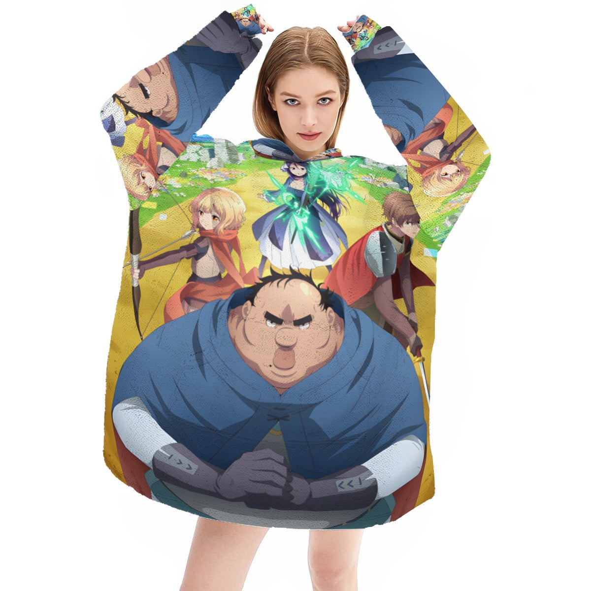 This Busamen Gachi Fighter flannel robe is soft, warm, and cute,39.37"×35.04" - Walmart.com