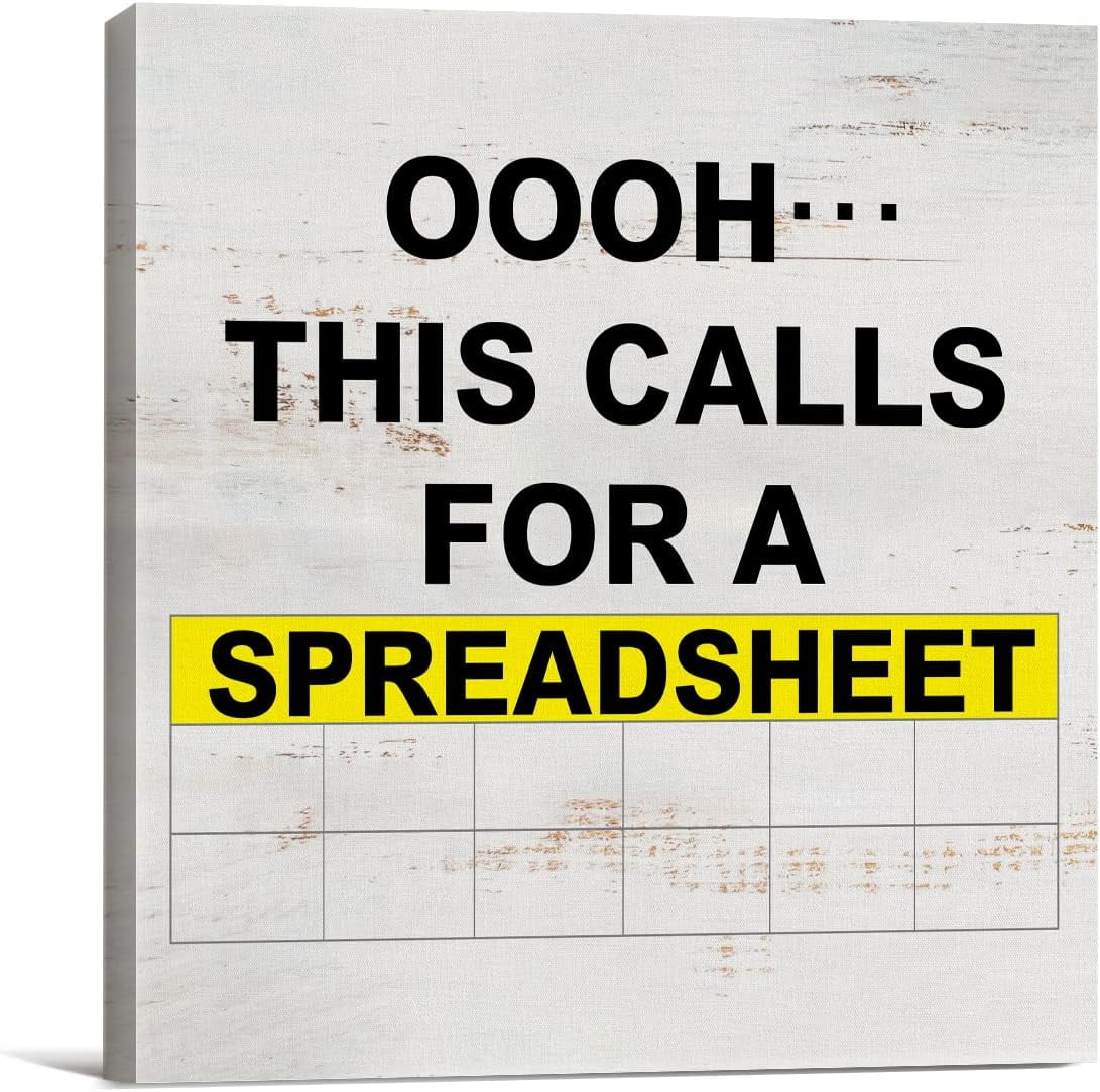 This Calls for a Spreadsheet Sign Wood Box Sign Desk Decor 5x5 Inch ...