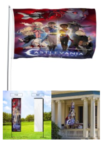 This Castlevania Nocturne combo set includes a commemorative flag（9"×40 ...