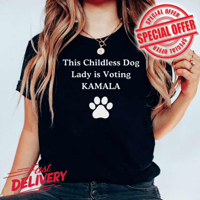 This Childless Dog Lady is Voting Kamal T-shirt Madam President Kamala ...