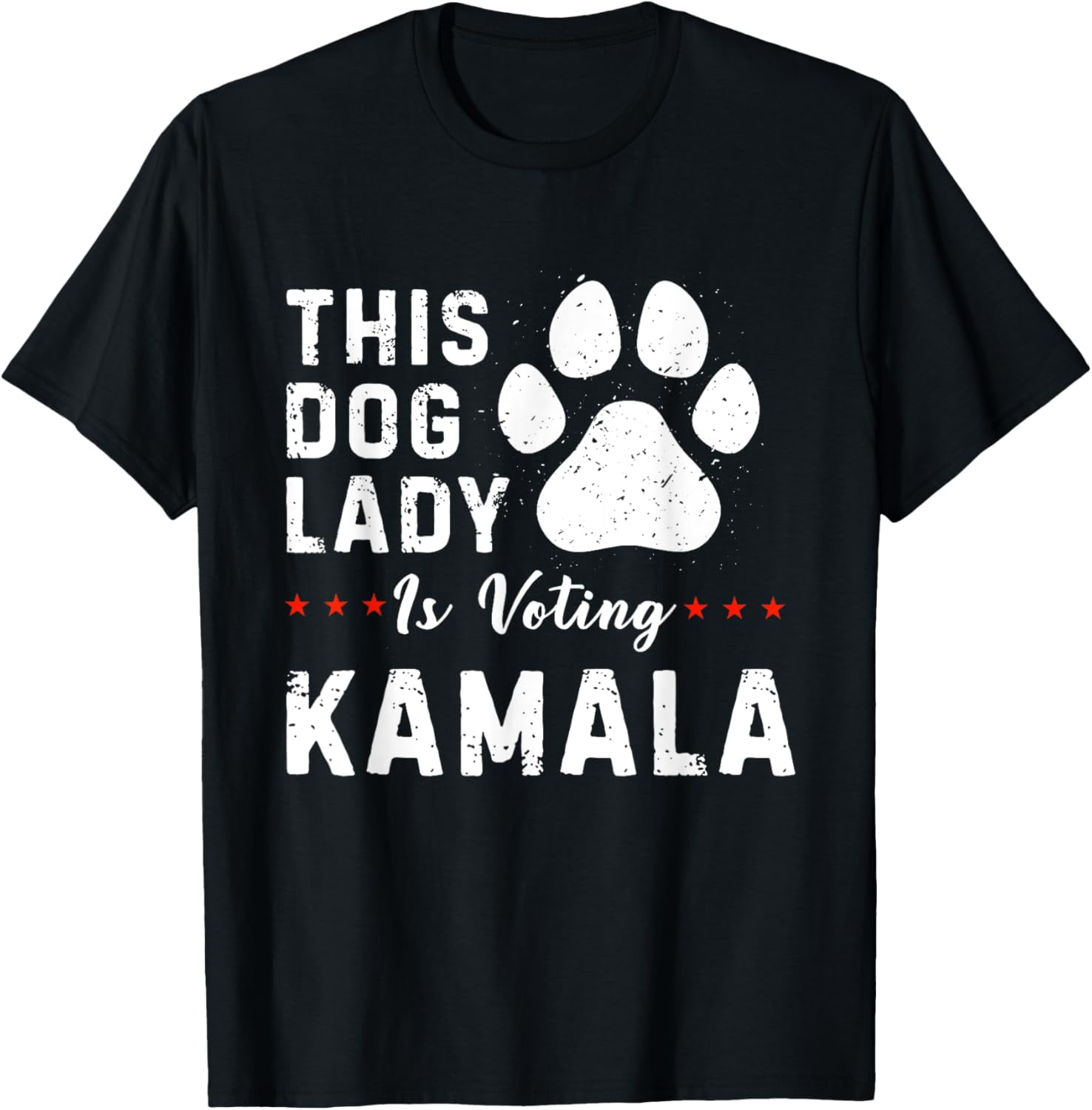 This Dog Lady Voting Kamala Harris 2024 Paw Vote President T-Shirt ...