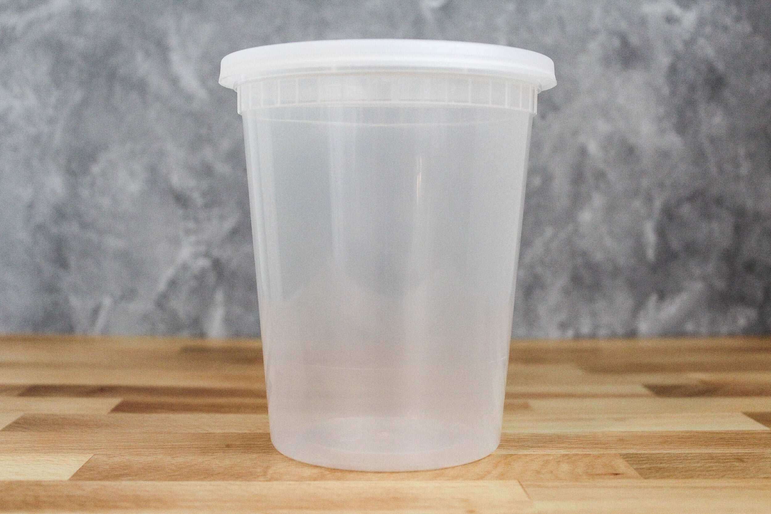 Walmart 32oz Clear Plastic Soup Containers with Lid (240pcs) for Salad ...