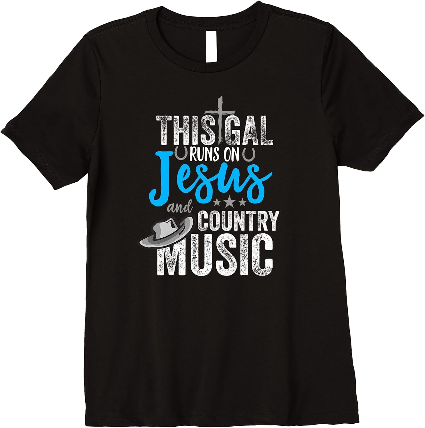 This Gal Runs On Jesus And Country Music Christians T-Shirt - Walmart.com