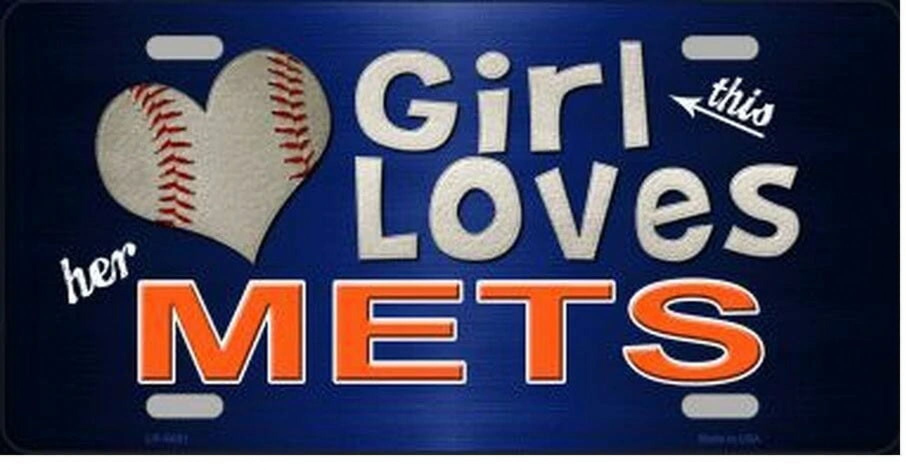 This Girl Loves Her Mets Vanity Novelty License Plate - Walmart.com