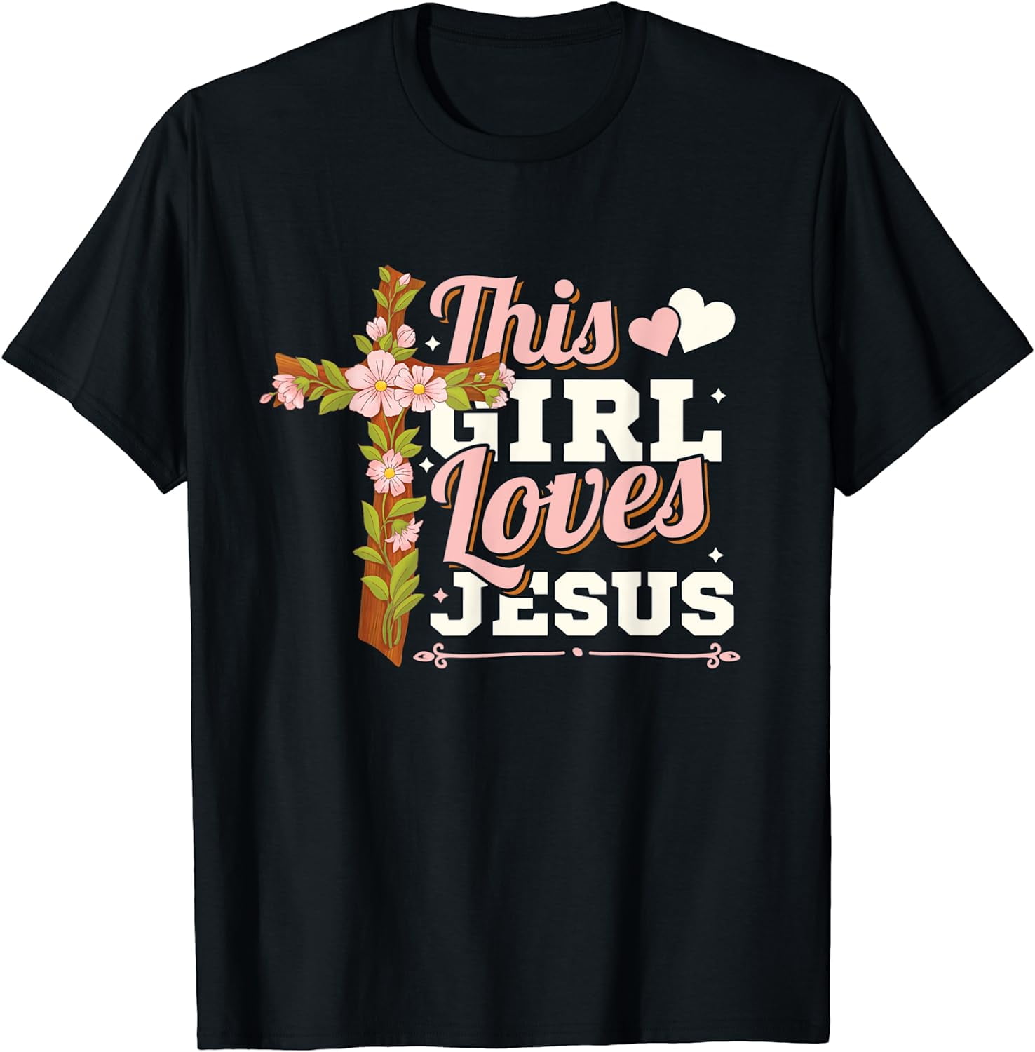 This Girl Loves Jesus Cute Christian Girl Jesus T Shirt