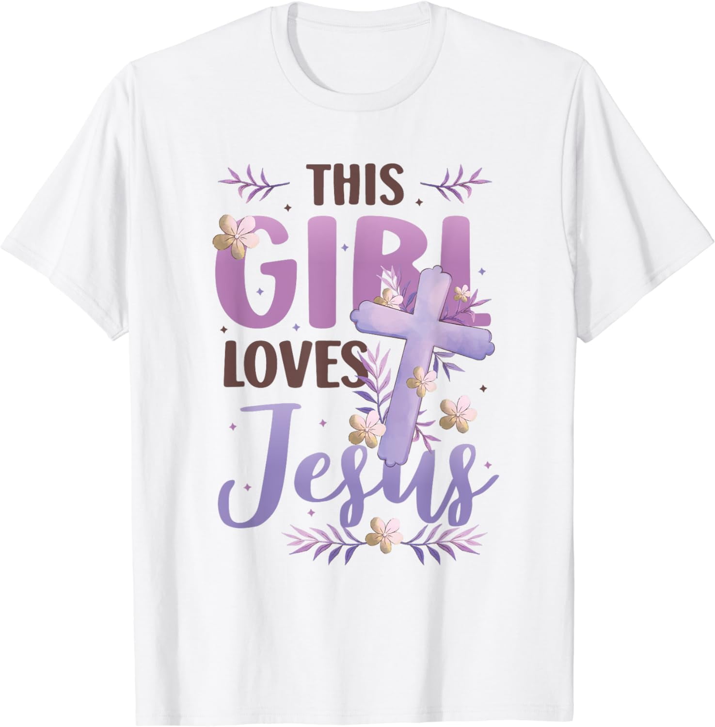 This Girl Loves Jesus Cute Christian Girl Jesus T Shirt