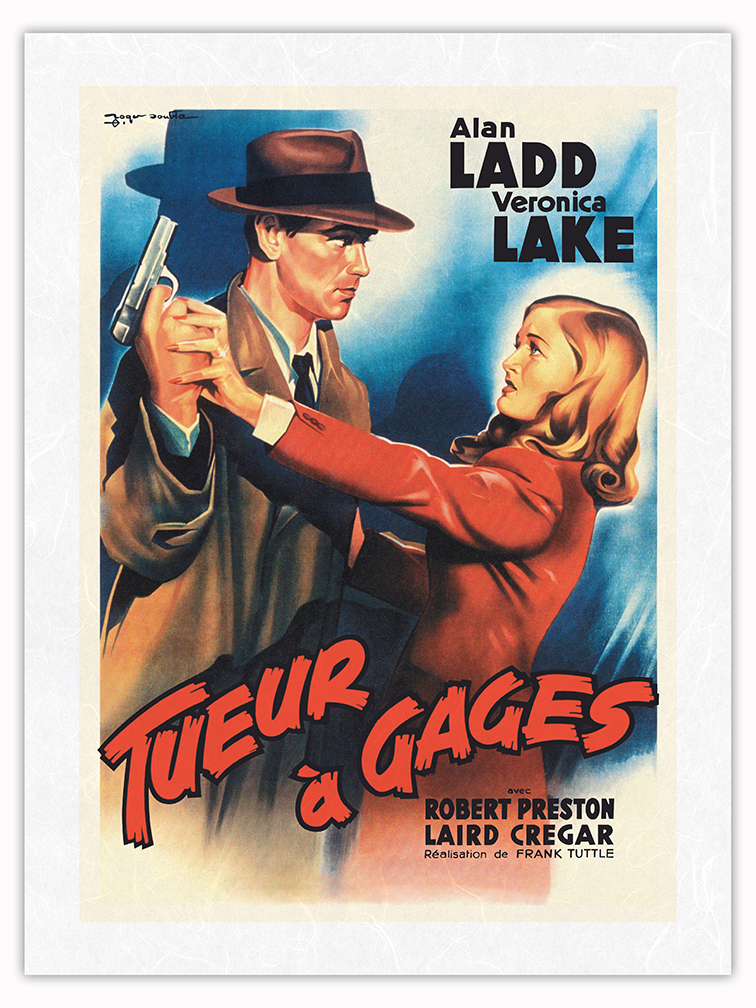 This Gun For Hire (Tueur å Gages) with Robert Preston - Vintage French Movie Poster by Roger ...