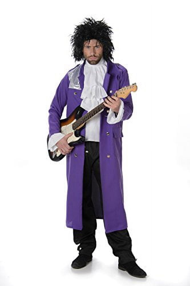 This Guy Costumes Men's Prince Pop Icon, Purple, Black/White, Large ...