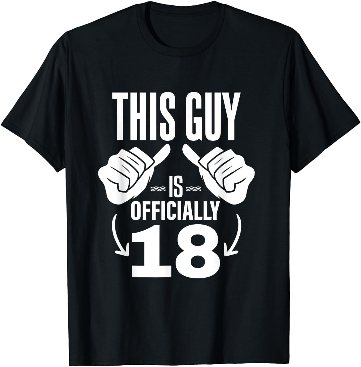 This Guy Is Officially 18 | 18th Birthday For Him T-Shirt - Walmart.com