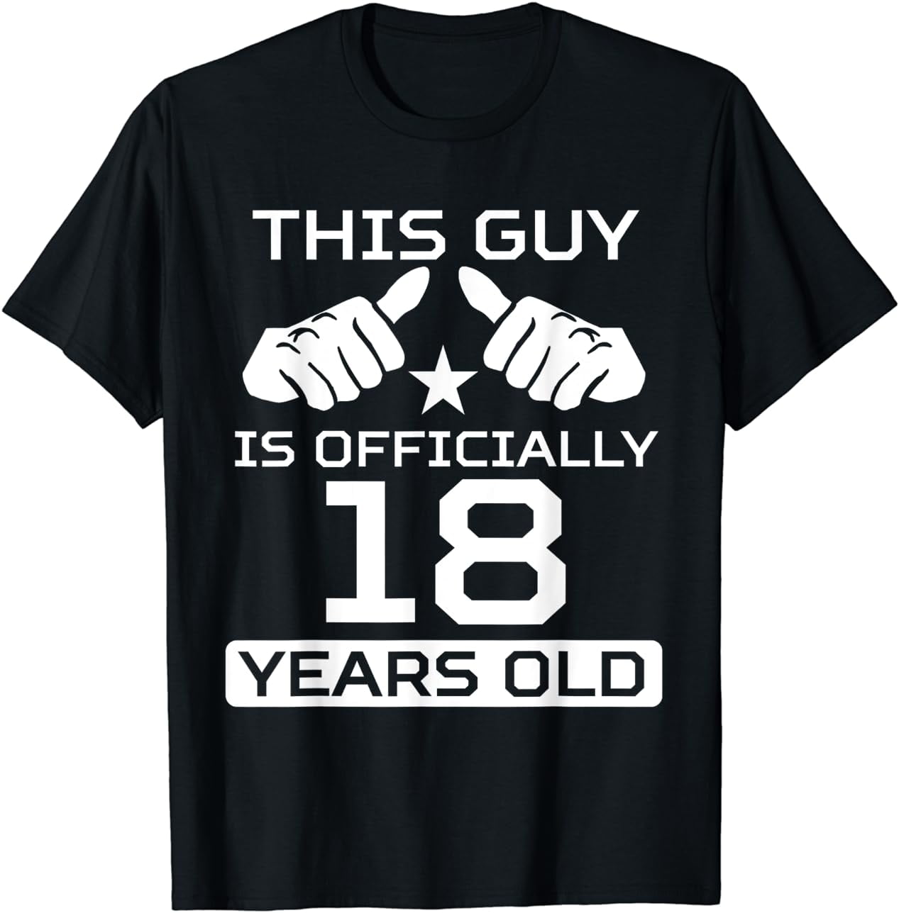 This Guy Is Officially 18 Years Old 18th Birthday T-Shirt - Walmart.com