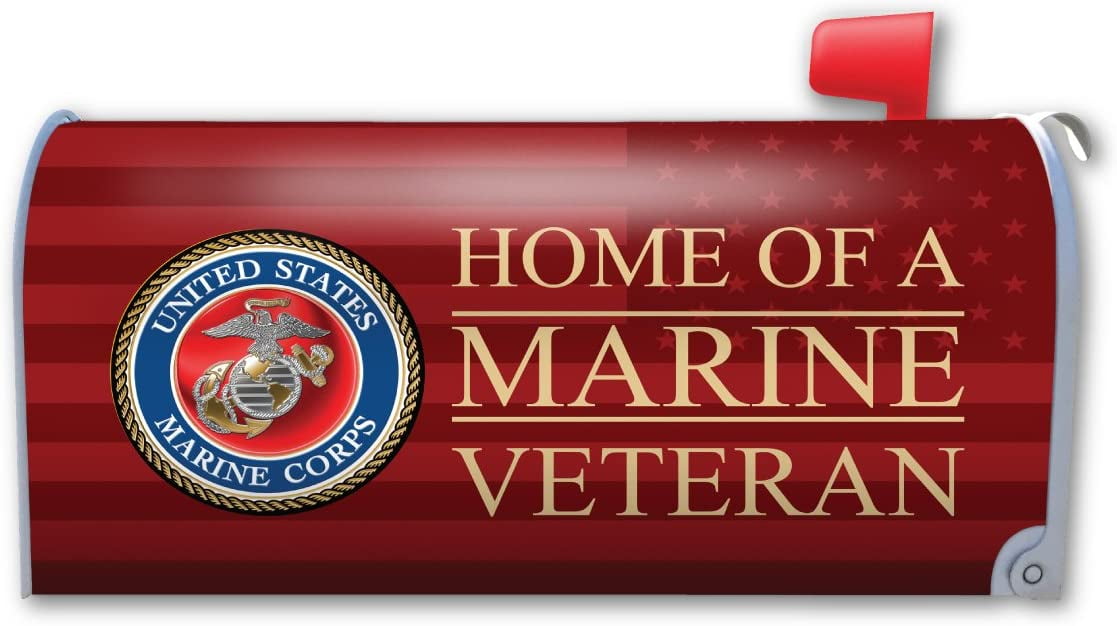This Home of a Marine Veteran Mailbox Cover Magnet by Magnet America ...