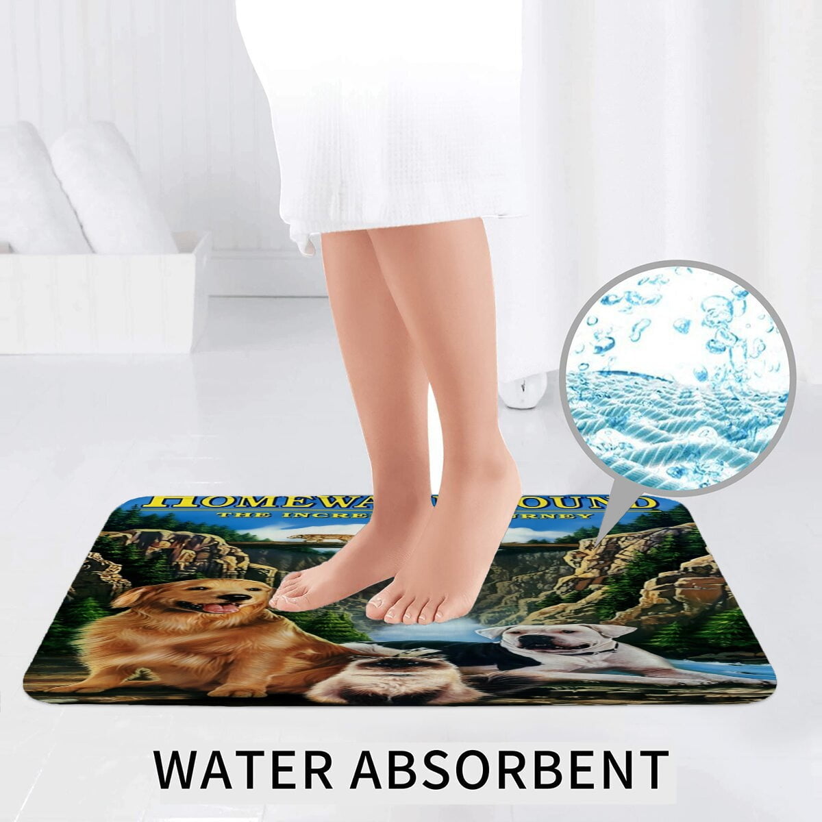 This Homeward Bound The Incredible Journey plush floor mat combines ...