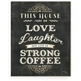 This House Runs On Love Laughter And Coffee Rustic Wood Wall Sign 12x15 ...