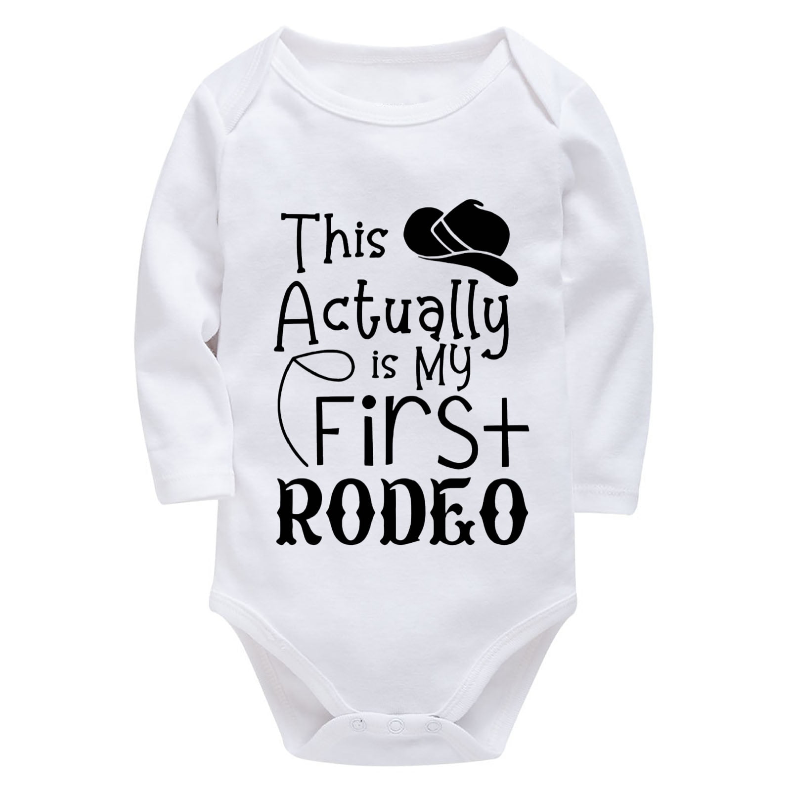 This Is Actually My First Rodeo Baby Out of Hospital Outfit Long Sleeve ...