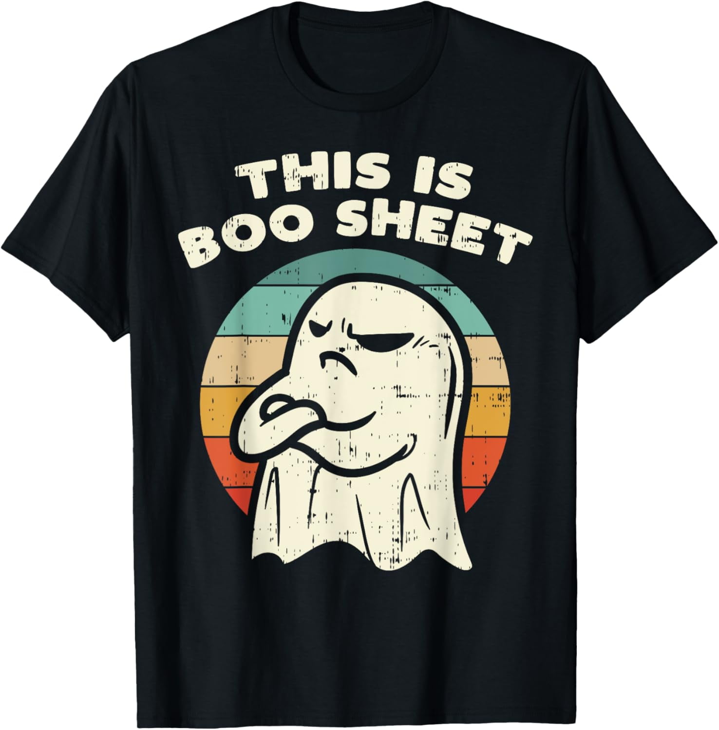 This Is Boo Sheet Ghost Retro Halloween Costume Men Women T-Shirt ...