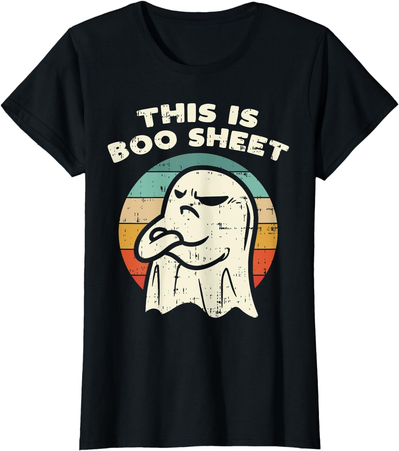 This Is Boo Sheet Ghost Retro Halloween Costume Men Women T-Shirt ...