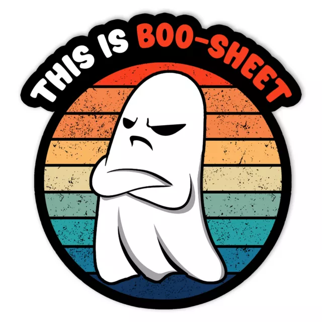 This Is Boo-Sheet Halloween Ghost Cute Boo Sticker Phone Decal Water ...
