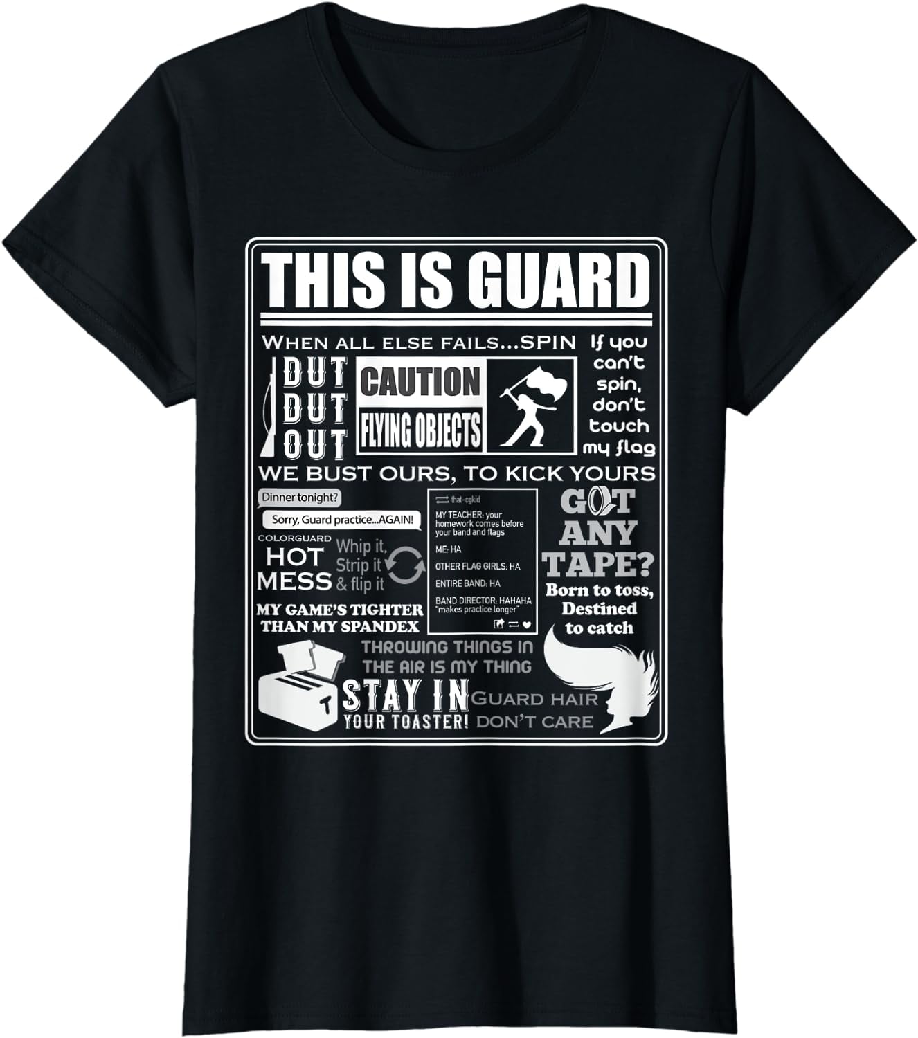 This Is Color Guard - Funny Color Guard Sayings And Memes T-Shirt Women ...
