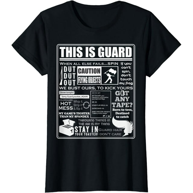 This Is Color Guard - Funny Color Guard Sayings And Memes T-Shirt Women ...