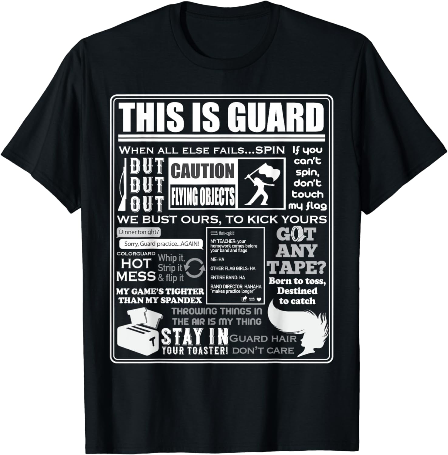 This Is Color Guard - Funny Color Guard Sayings And Memes T-Shirt ...