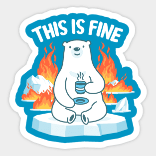 This Is Fine Sticker Phone Decal Water Bottle Stickers Car Decals ...