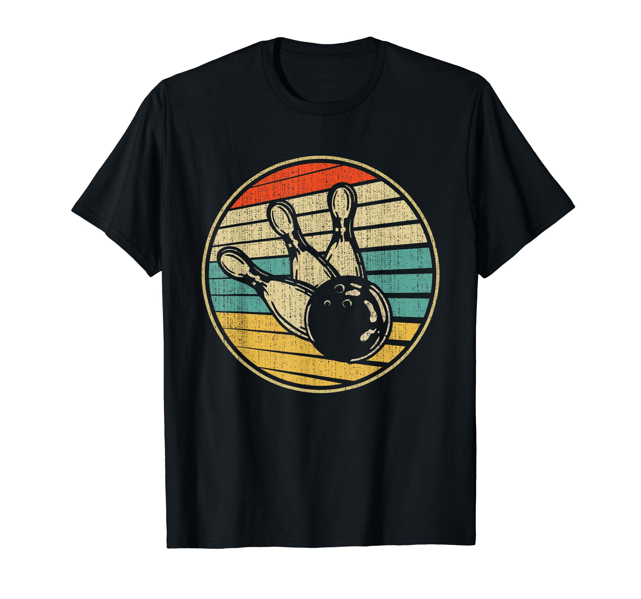 This Is How I Roll Vintage Retro Bowling 60s 70s Bowler Black T-Shirt ...