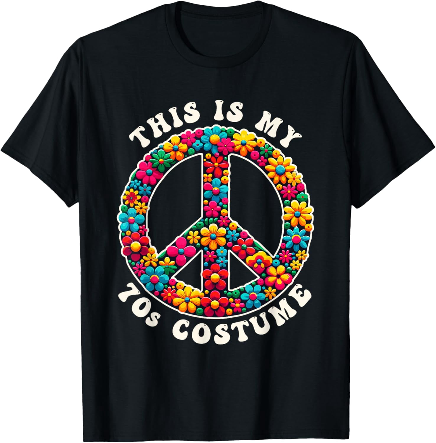 This Is My 70s Costume & 70's Outfit Men, 1970s, Peace Sign T-ShirtMen ...