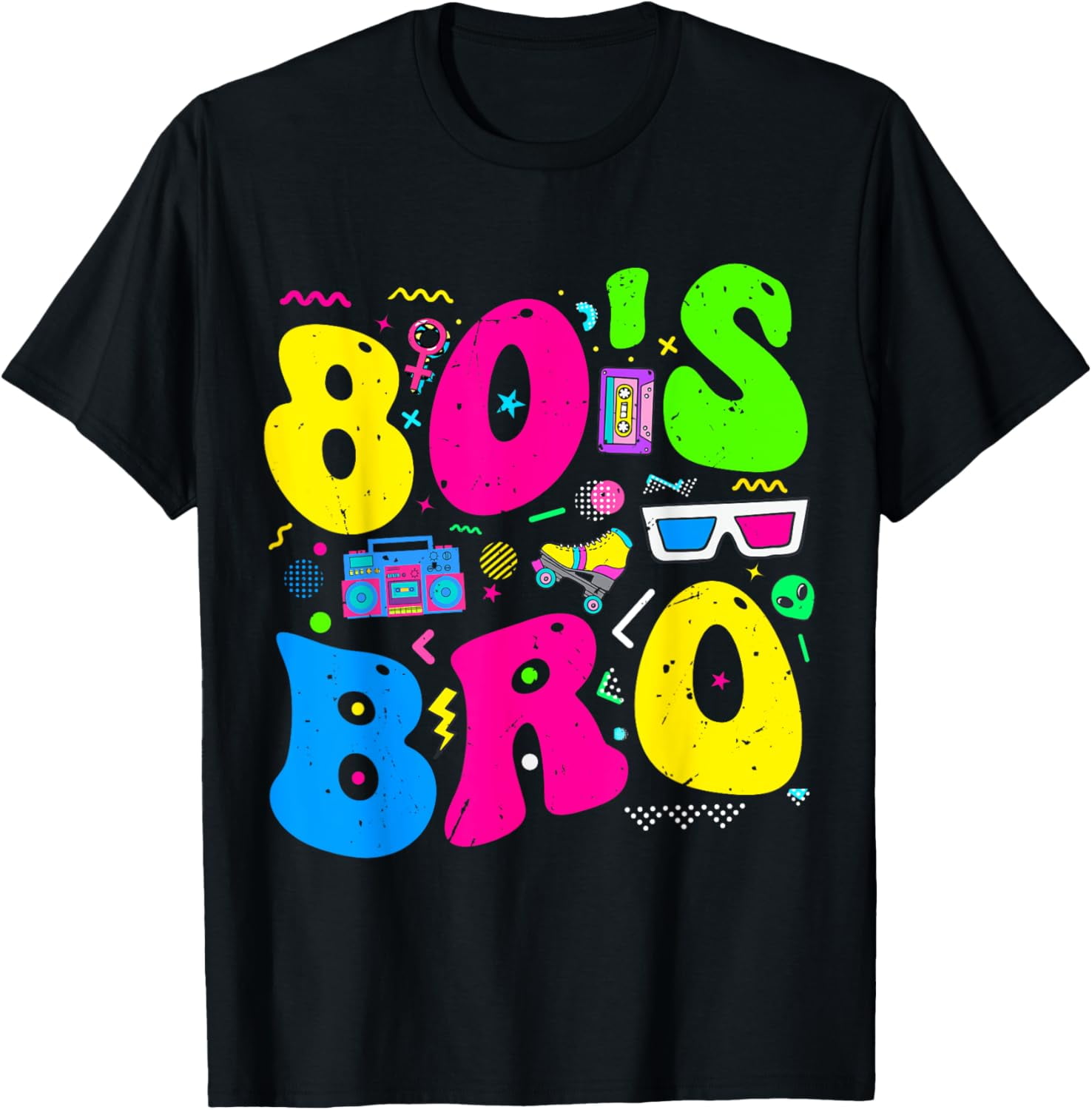 This Is My 80s Bro 80's 90's Theme Party Outfit 80s Costume T-Shirt ...