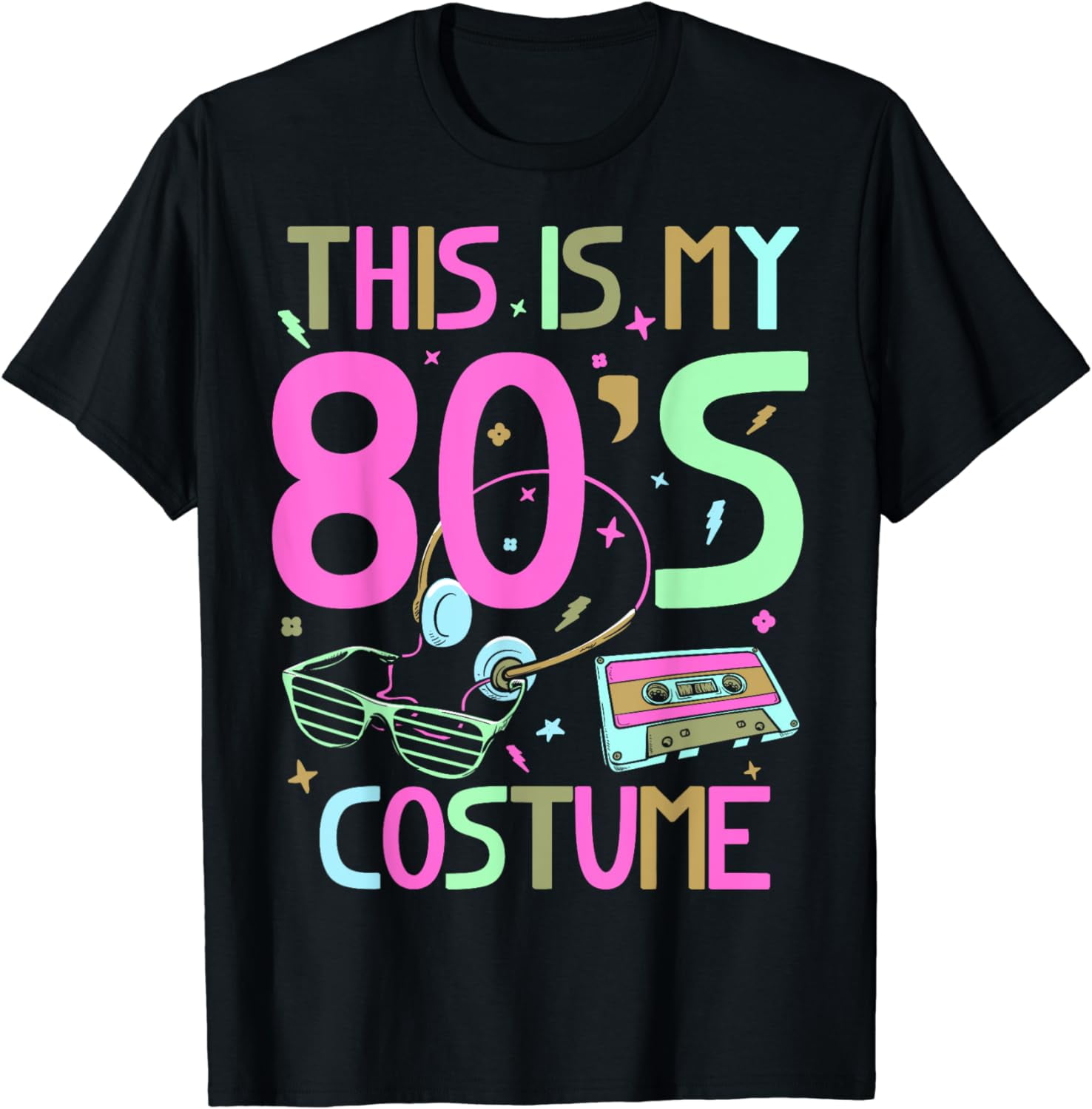 This Is My 80s Costume 1980 Generation Birth Decade Era 80's T-Shirt ...