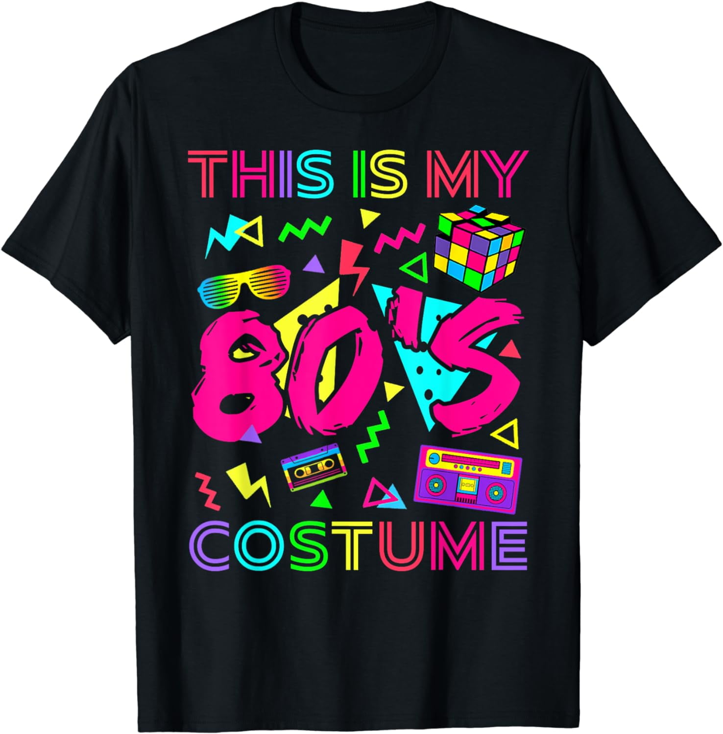 This Is My 80s Costume 1980s Party 80's Outfit Men Women T-Shirt ...