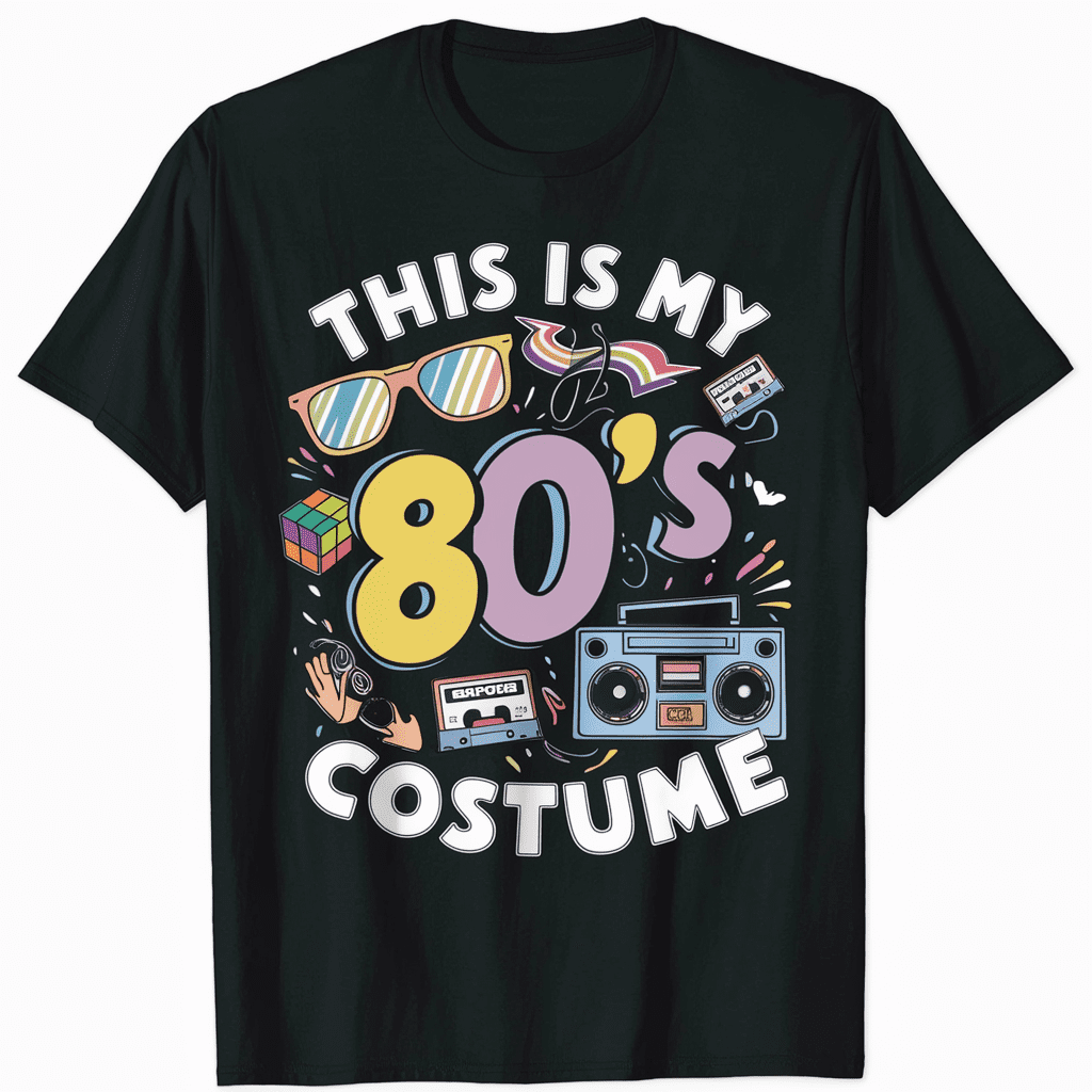 This Is My 80s Costume Cool and Trendy Graphic Tee - Walmart.com