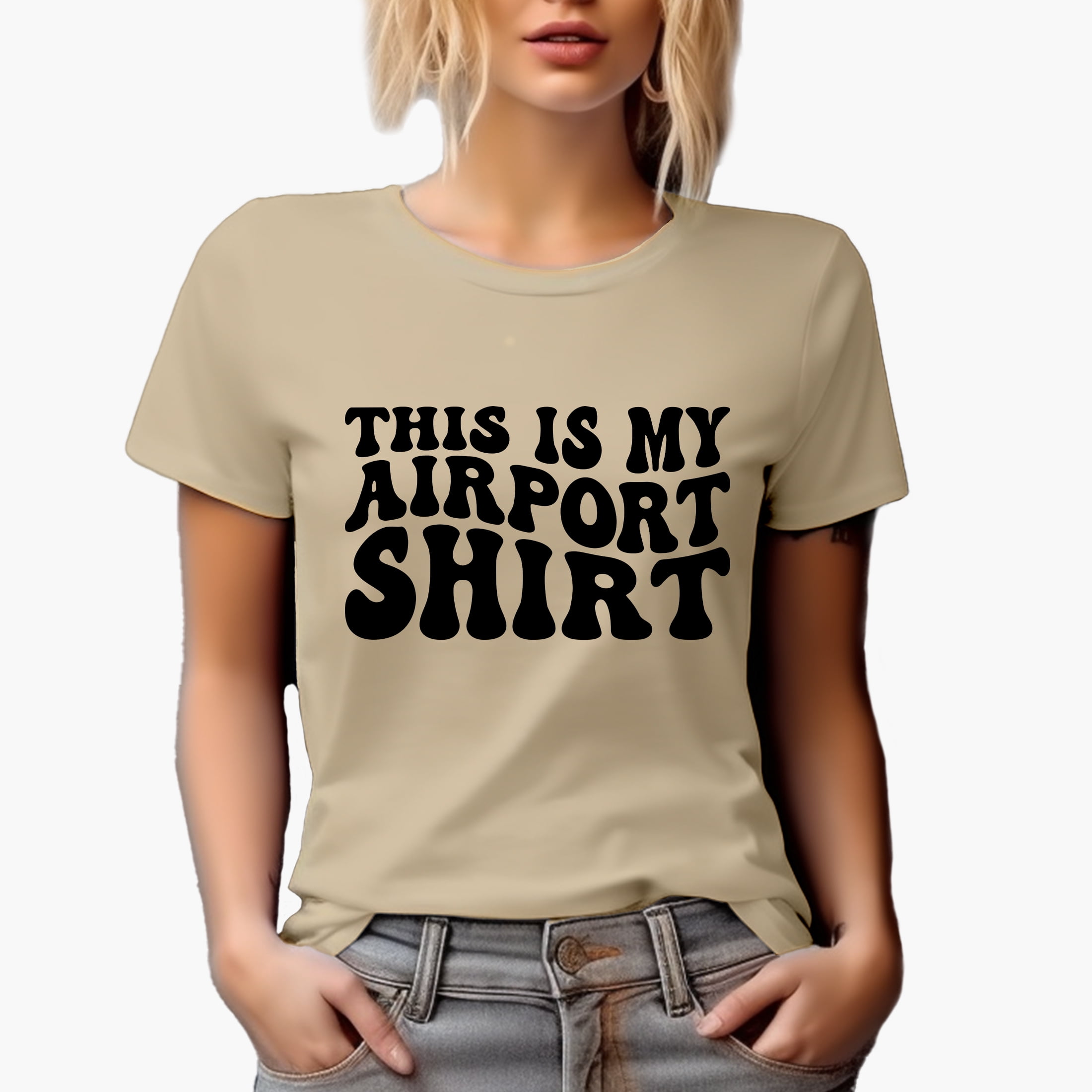 This Is My Airport Shirt, Airline Cabin Crew, Stewardess or Pilot Quote ...