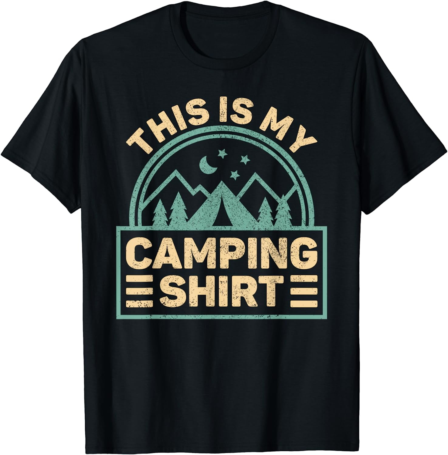 This Is My Camping Shirt Camp Tent Camper Funny Camping T-Shirt ...