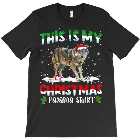 This Is My Christmas Pajama Funny Cute Coyote Animals Holiday Graphic ...