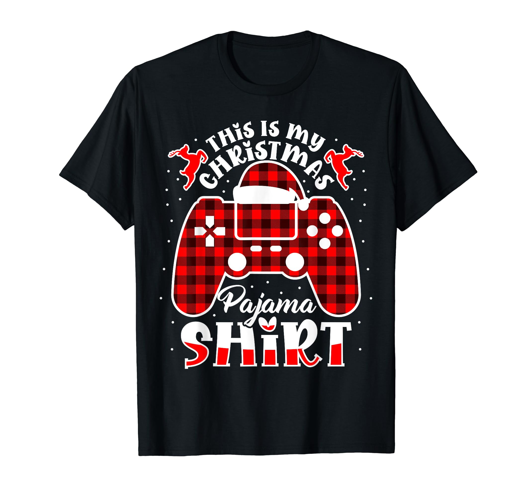 This Is My Christmas Pajama Gamer Shirt Christmas PJ Gaming T-Shirt ...