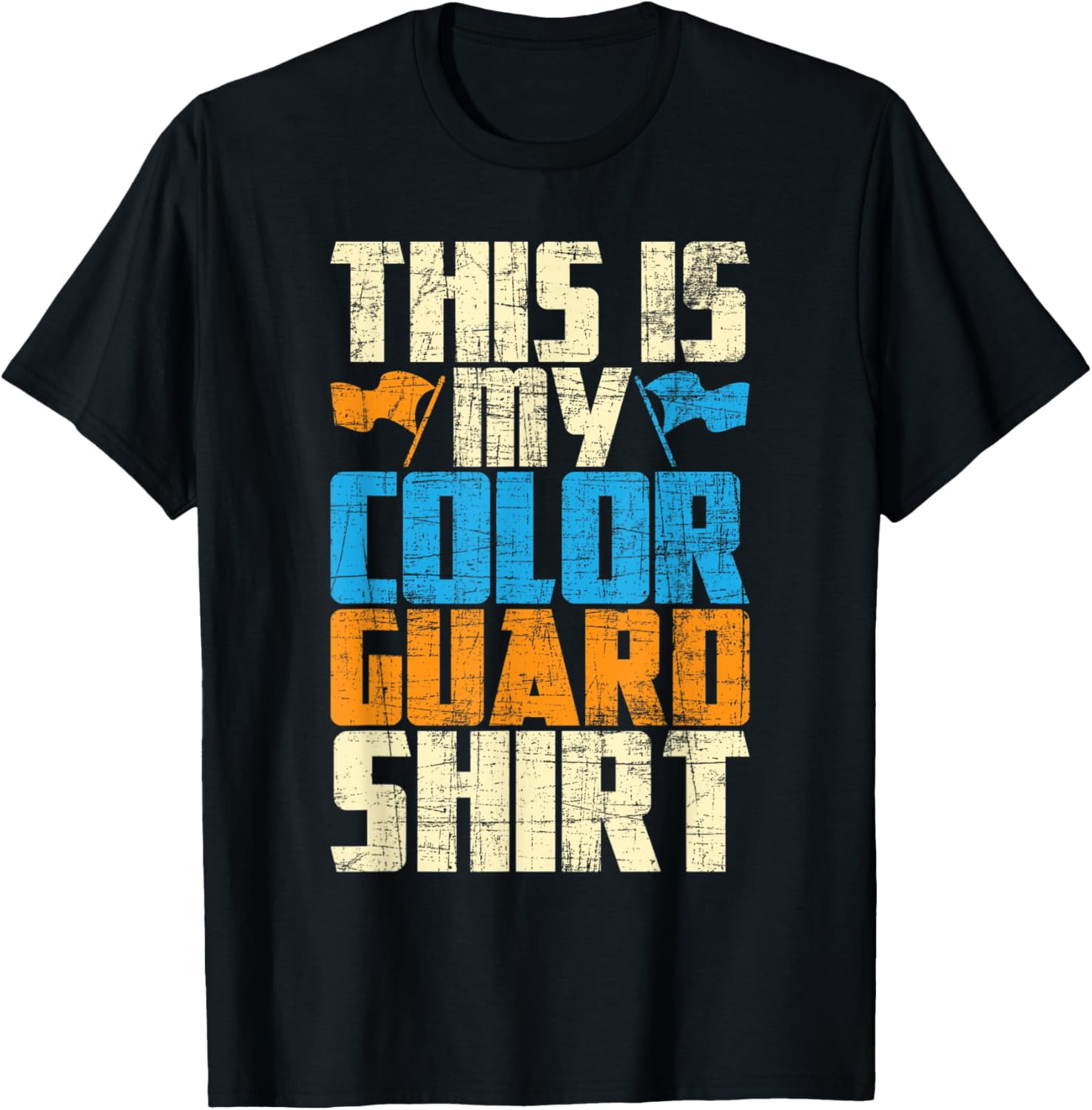 This Is My Color Guard Shirt - Marching Band Flag Tossing T-Shirt ...